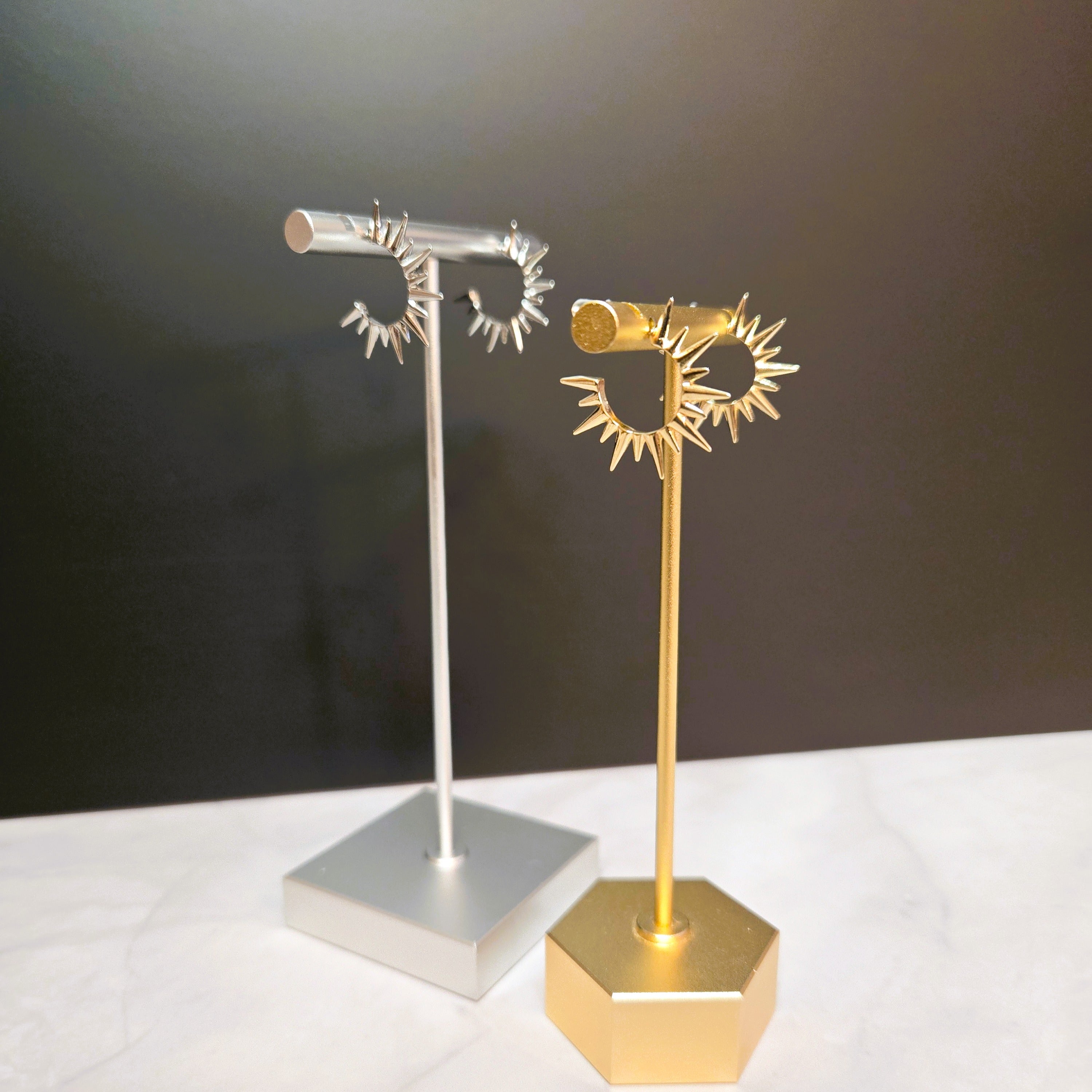 Spiked Hoop Earrings – SP Handmade