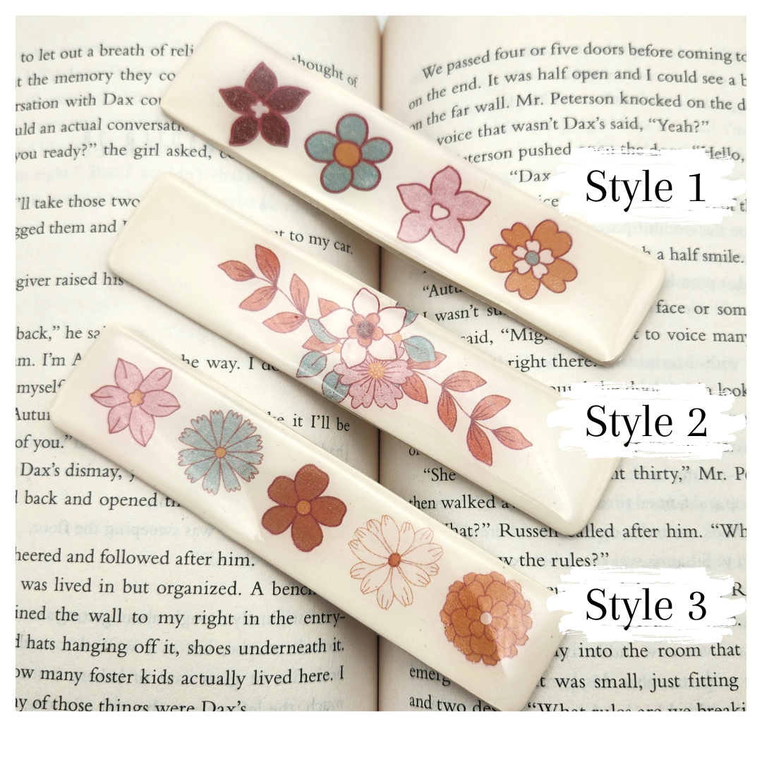 Clay Bookmarks - Floral – SP Handmade